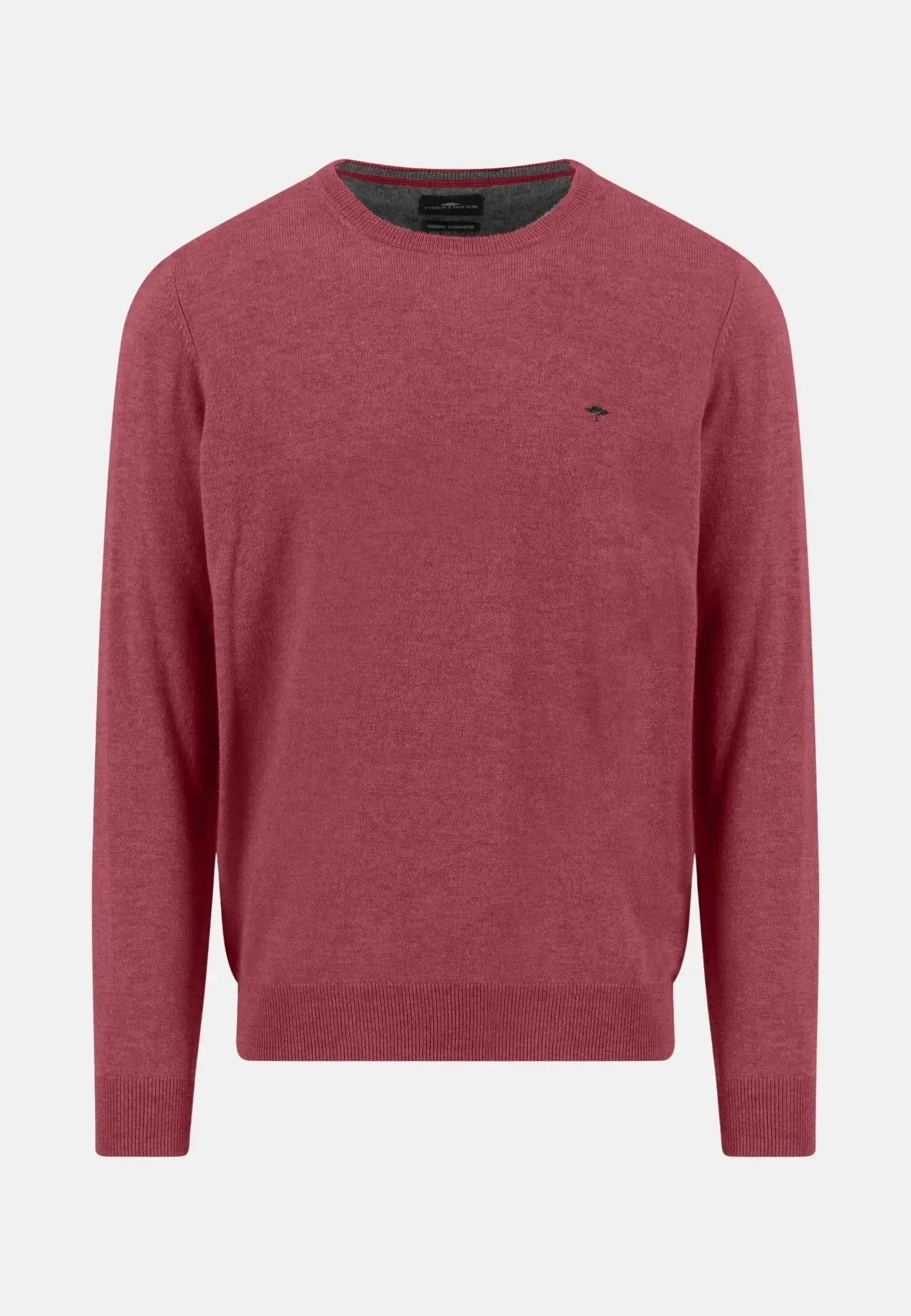 Merino Wool Cashmere Crewneck Knit Berry – FYNCH-HATTON UK