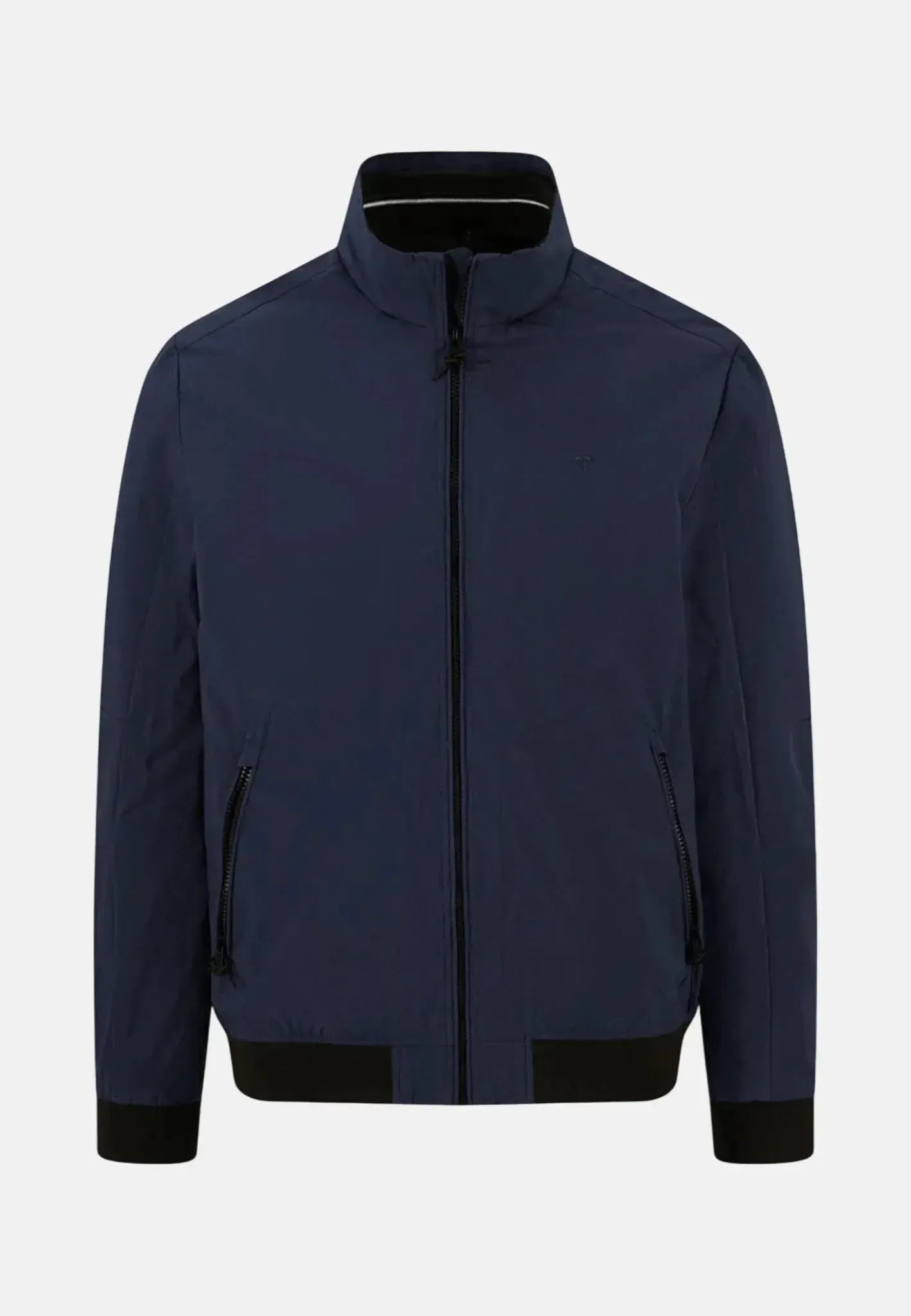 Fynch-Hatton Stand Collar Zipped Pocket Jacket Dark Navy | fynch-hatton ...